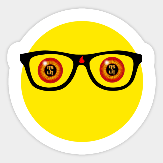 Its lit Emoji - Shades - Sticker | TeePublic