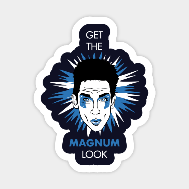 Get the Magnum look - Zoolander - Sticker | TeePublic