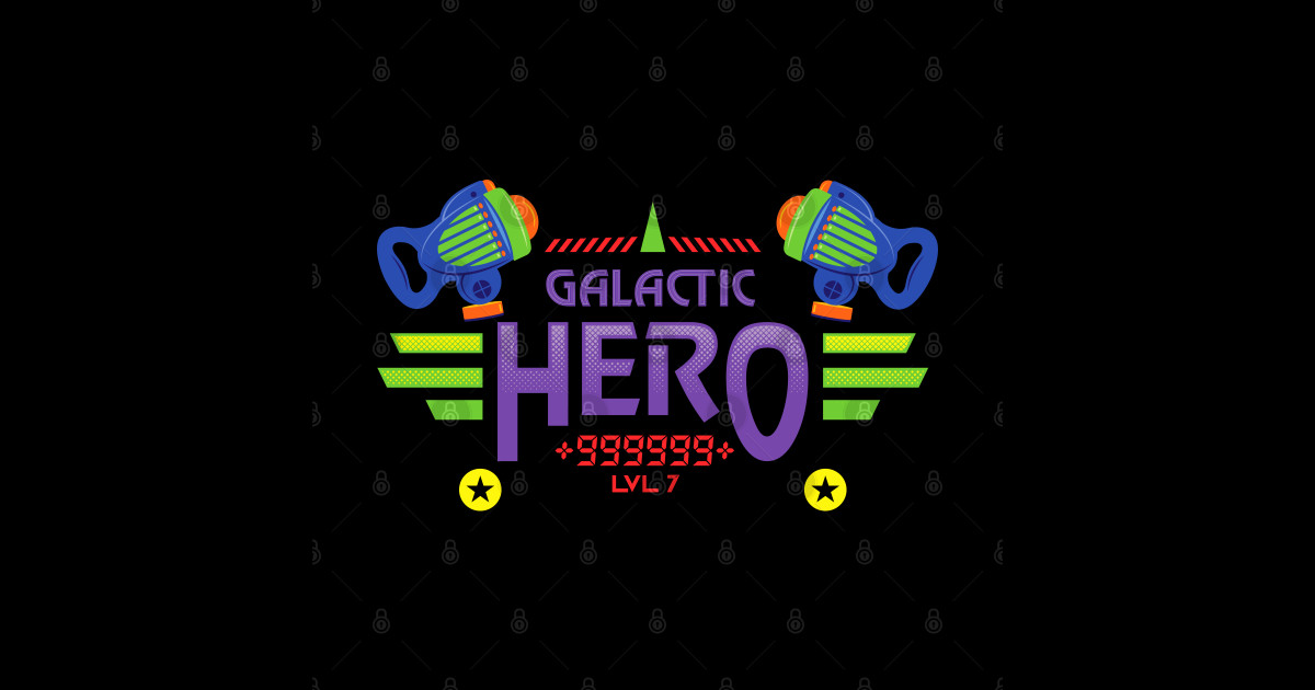 Galactic Hero - Space Ranger Spin - Sticker | TeePublic