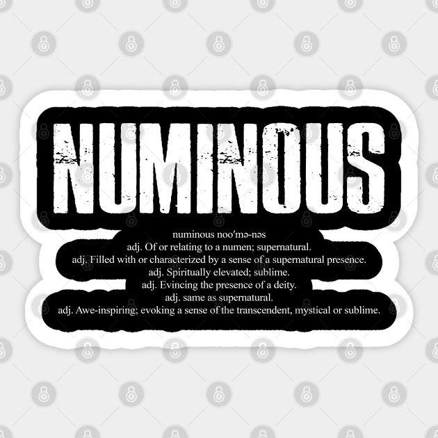 Numinous Dictionary Word Definition - Numinous - Sticker | TeePublic