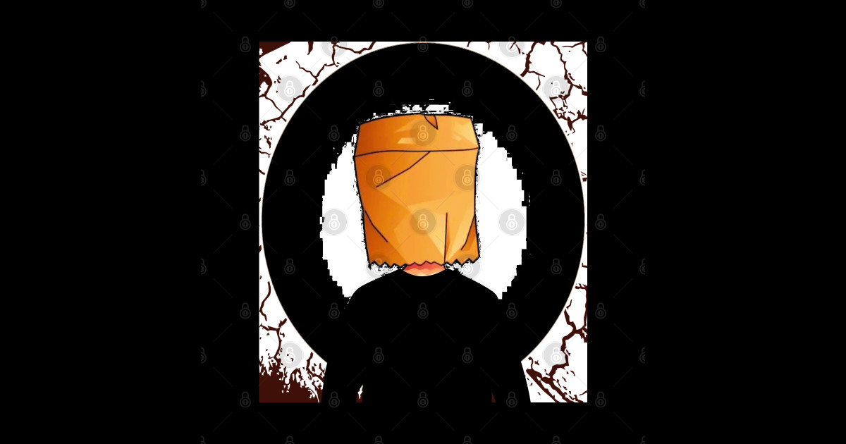 paper bag # 22 - Sad Bag Man - Sticker | TeePublic