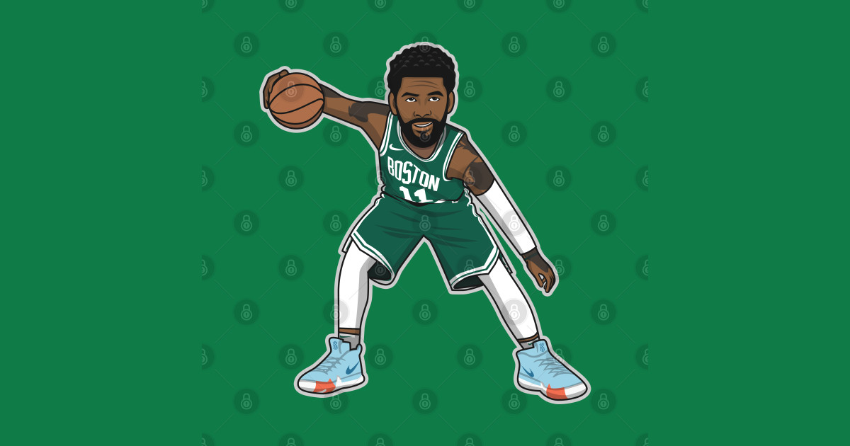 Kyrie Irving Cartoon Style - Kyrie Irving - T-Shirt | TeePublic