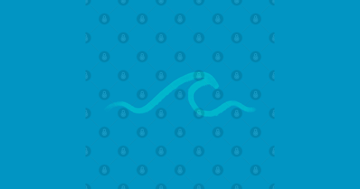 Wave squiggle - Wave - T-Shirt | TeePublic