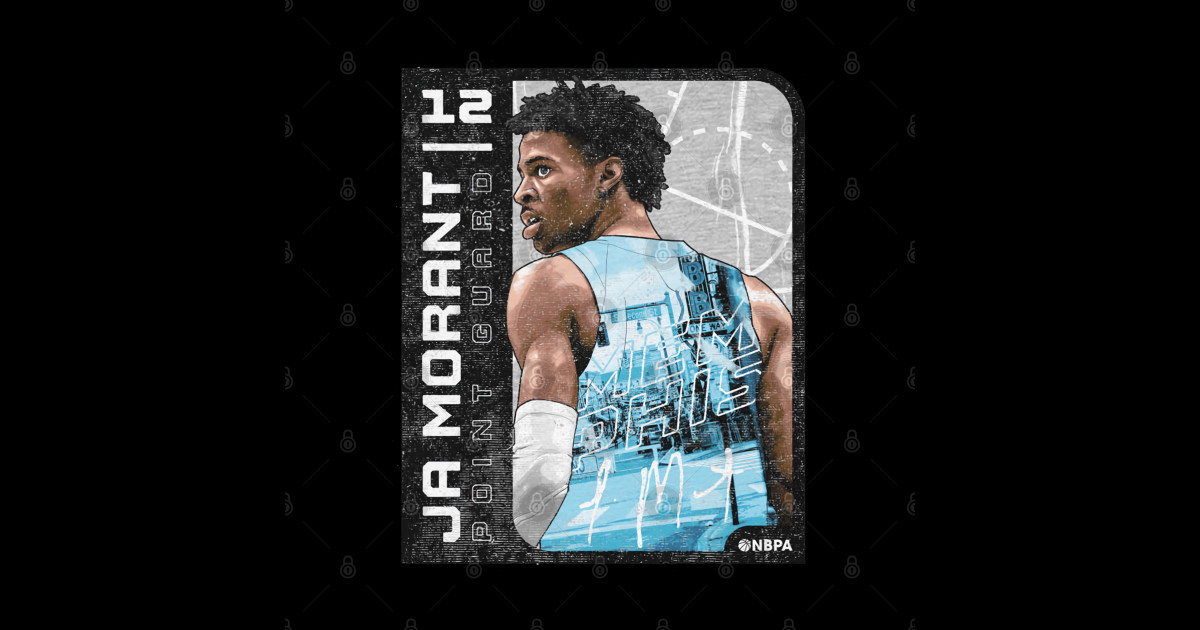 Ja Morant Memphis Card - Ja Morant - Sticker | TeePublic