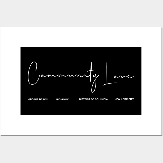 Community Love Cursive Script - 20 Available Colorways - Love - Posters ...