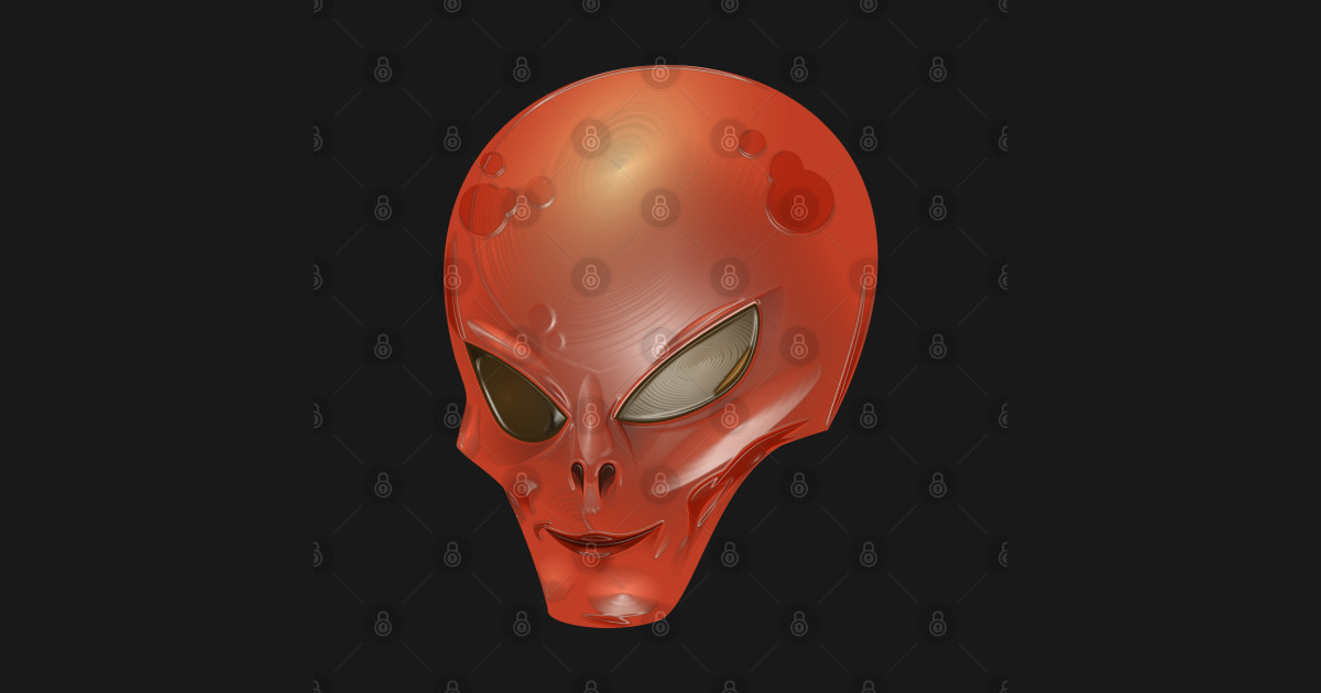 Orange Alien Creature - Alien - T-Shirt | TeePublic