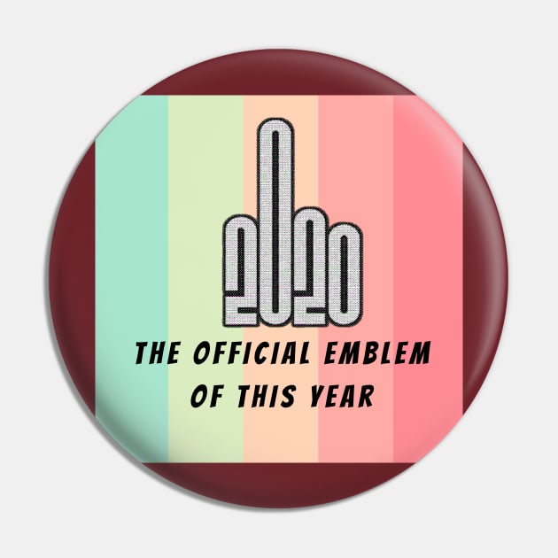 2020 Middle Finger - Middle Finger Salute - Pin | TeePublic