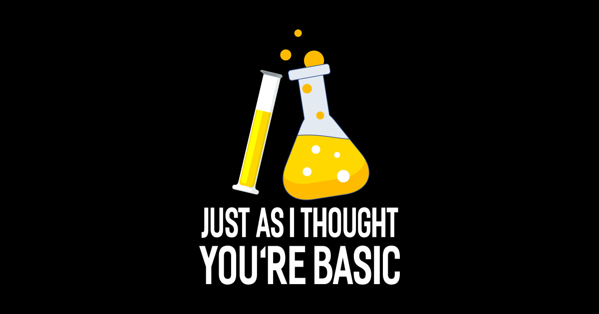 Just As I Thought You're Basic - Text - Sticker | TeePublic