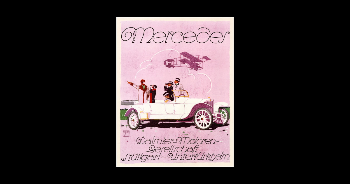 Mercedes Daimler Motor Advertisement German Automobile Vintage Car ...