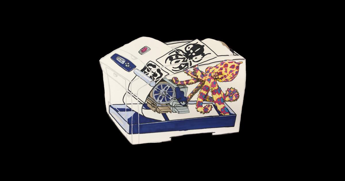 How It Works- Inkjet Printer - Octopus - Pin | TeePublic