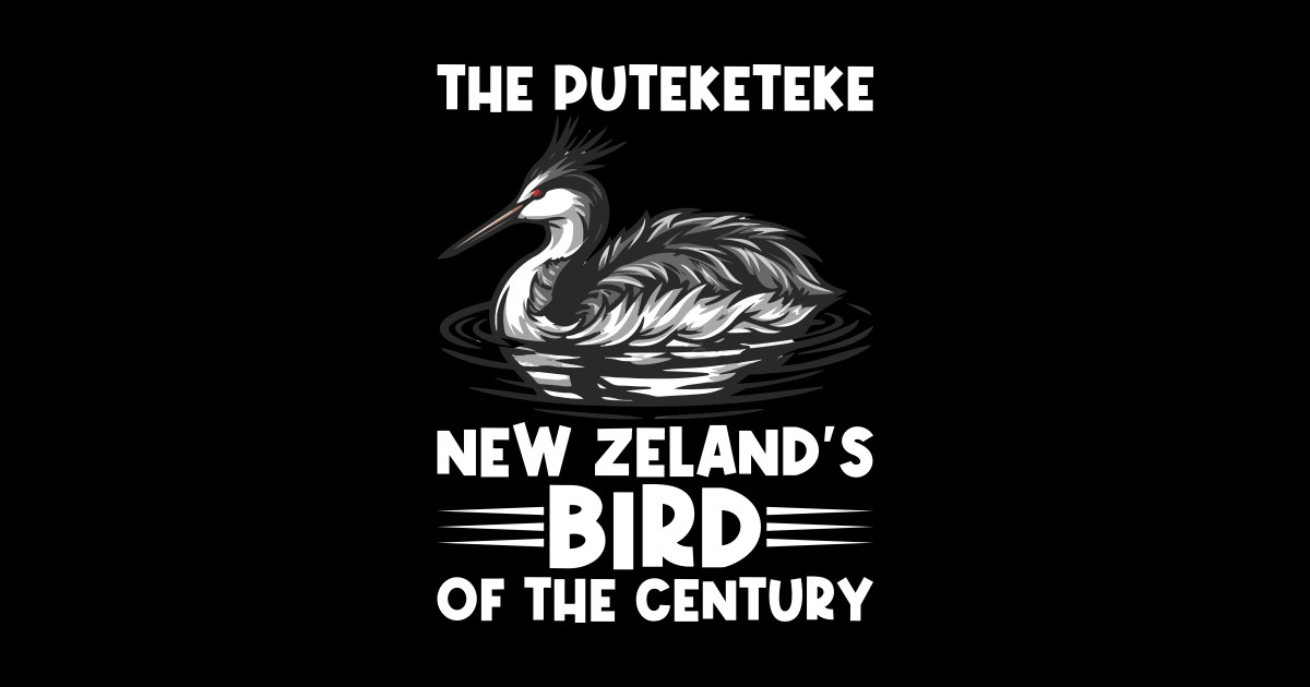 The Puteketeke New Zealand Bird of the Century Funny Wildlife Design ...