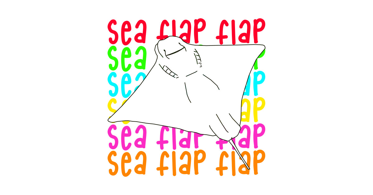 Sea Flap Flap - Sting Ray - T-Shirt | TeePublic
