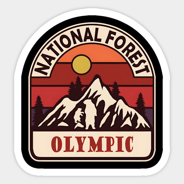 Olympic National Forest - Olympic - Sticker | TeePublic