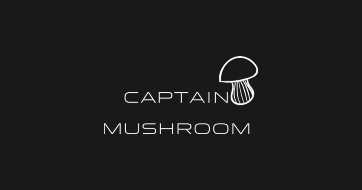 Captain Mushroom Typography White Design - Captain Mushroom Typography ...