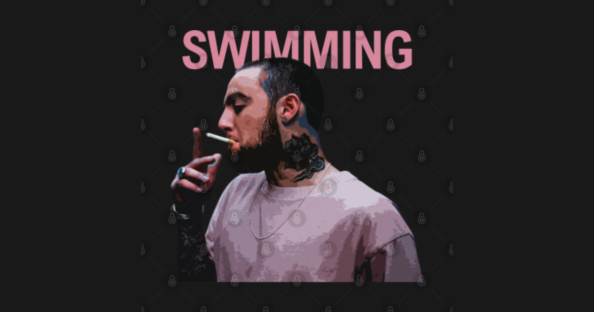 Swimming Mac Miller Design - Macmiller - T-Shirt | TeePublic