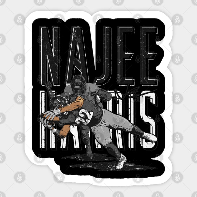 Najee Harris Pittsburgh Dive - Najee Harris - Sticker | TeePublic