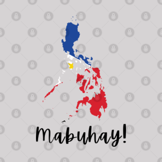 Philippines map flag mabuhay tagalog word - Philippines Map Flag ...