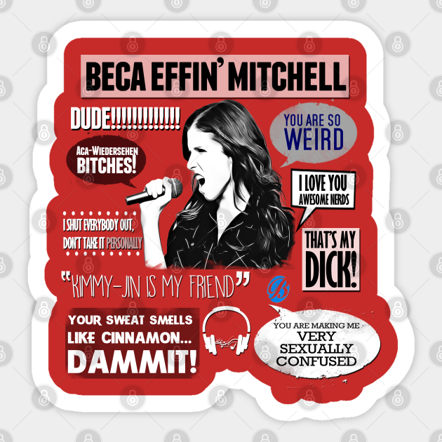 Beca Mitchell - Pitch Perfect - Pitch Perfect - Sticker | TeePublic