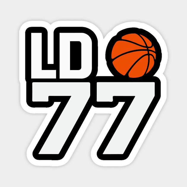 LD 77 Luka Doncic Basketball Jersey Design - Luka Doncic - Magnet ...