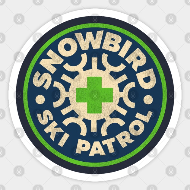 Snowbird Ski Patrol - Snowbird - Sticker | TeePublic