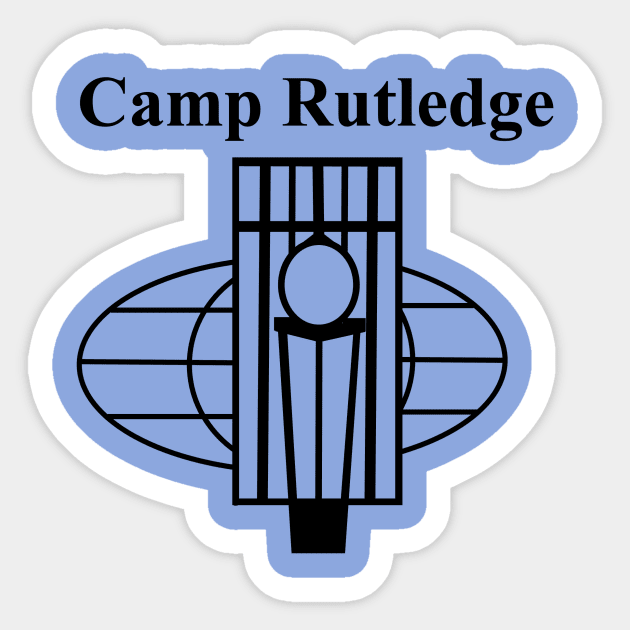 Camp Rutledge Logo - Camp Rutledge - Sticker | TeePublic