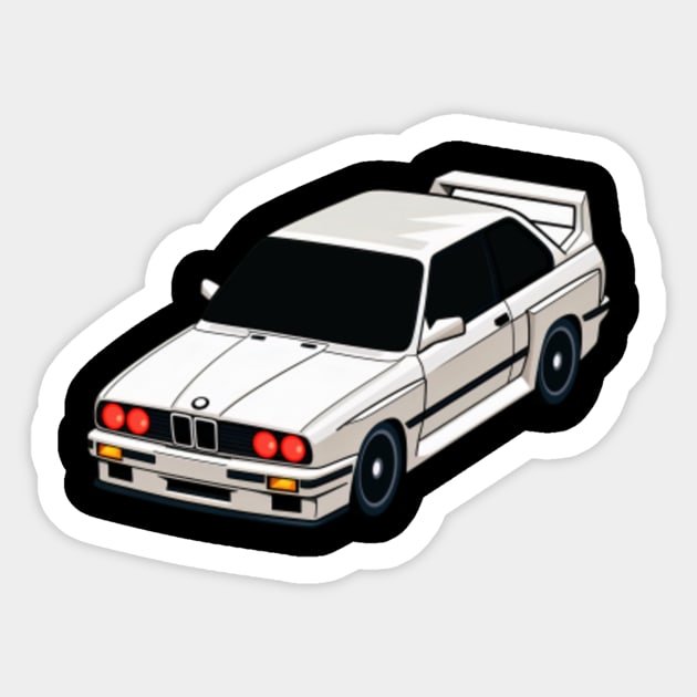 bimmer e30 classic art - E30 - Sticker | TeePublic