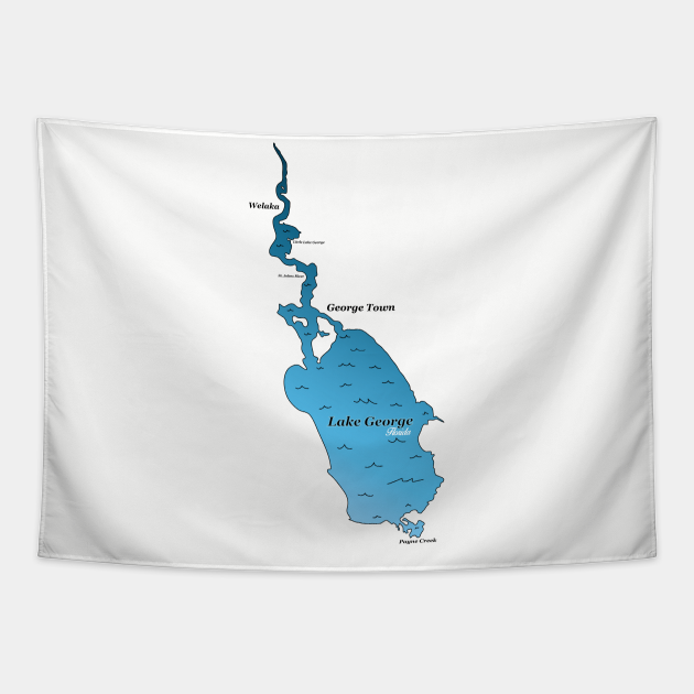 Lake George FL Map - Lake George - Tapestry | TeePublic
