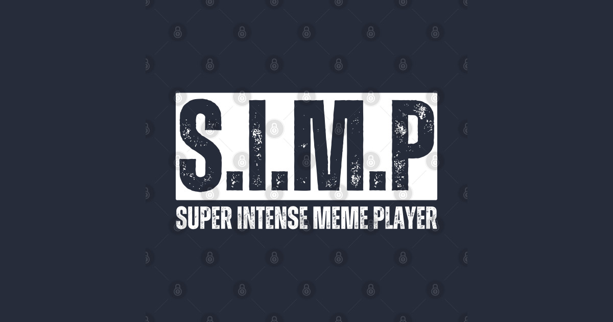 SIMP Funny Meaning Standing For Retro Grunge - Couples Clothing - T ...