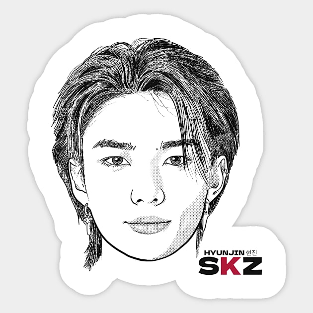 Hyunjin Stray Kids - Hyunjin Stray Kids - Sticker | TeePublic