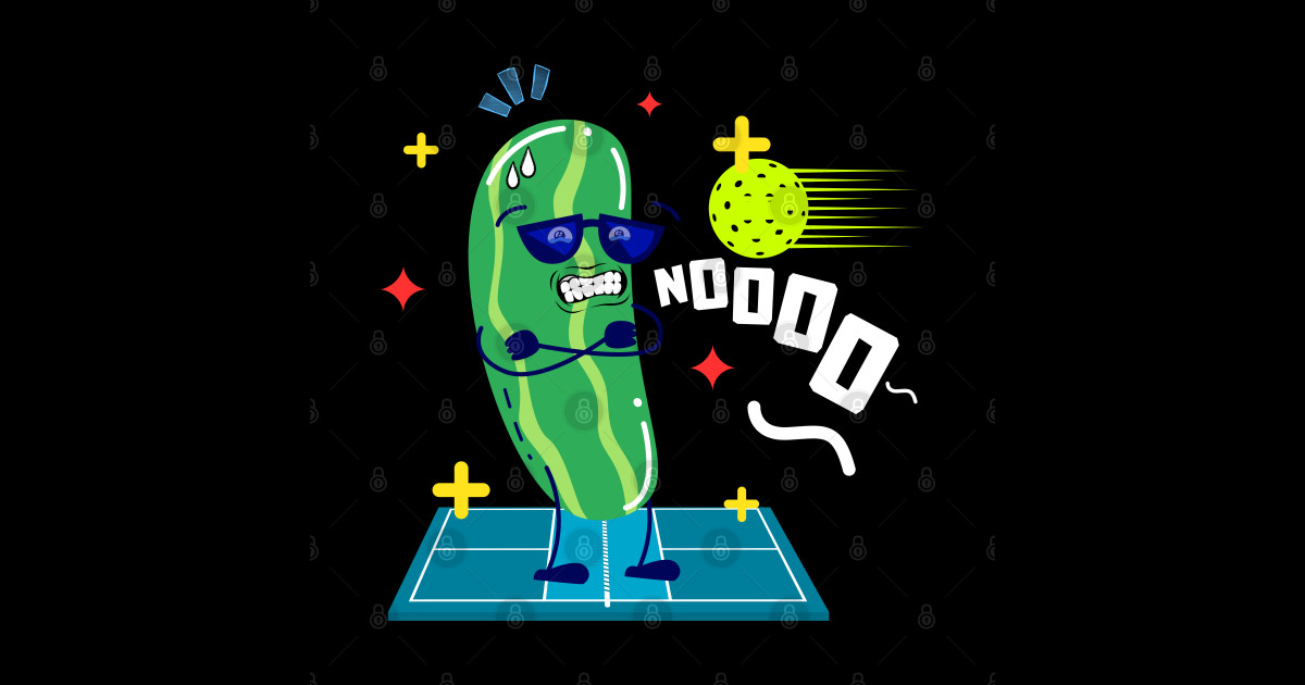 Funny Pickle Playing Pickleball - Scared The Pickleball without Paddle ...