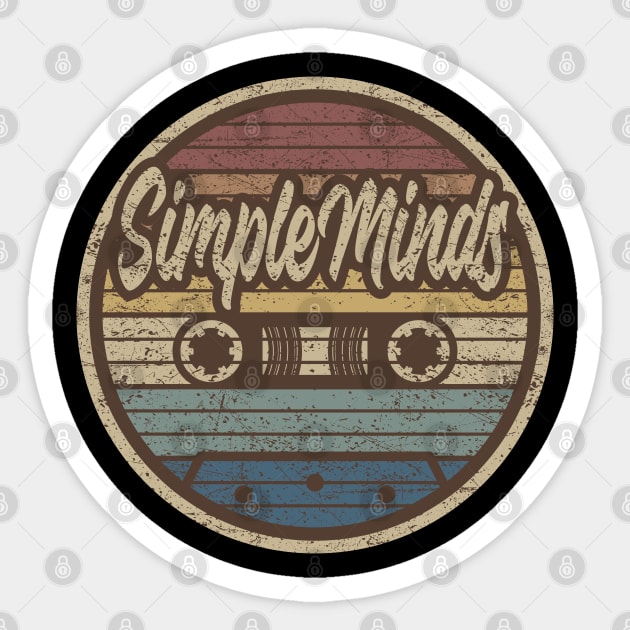 Simple Minds Retro Cassette - Musician - Sticker | TeePublic