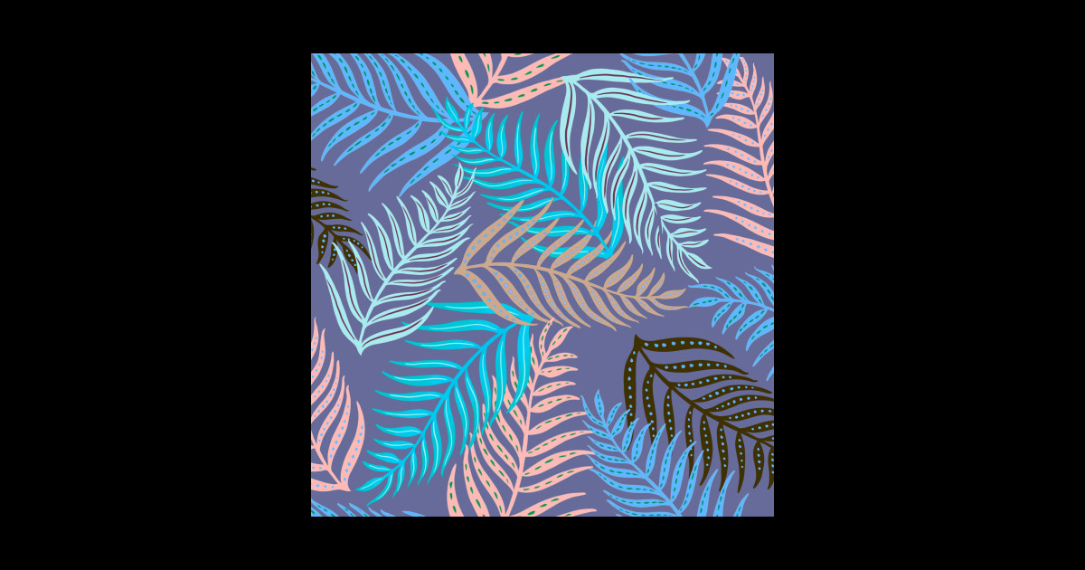 Palm leaf pattern - Palm Leaf - Sticker | TeePublic