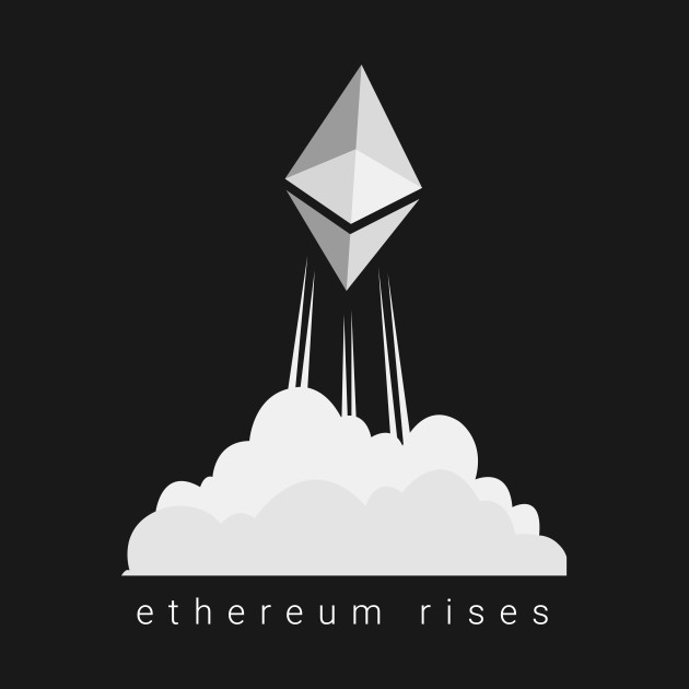 Ethereum rises - Ethereum - T-Shirt | TeePublic