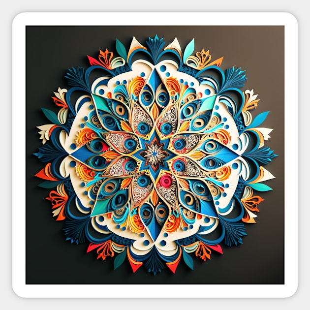 Mandala of nature - Mandala - Sticker | TeePublic