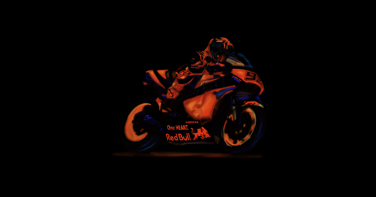 Drawing/Sketching MotoGP Team No 93 - Motogp - Sticker | TeePublic