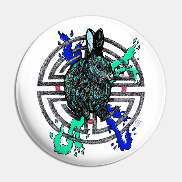 Year of the rabbit - Rabbit - Pin | TeePublic