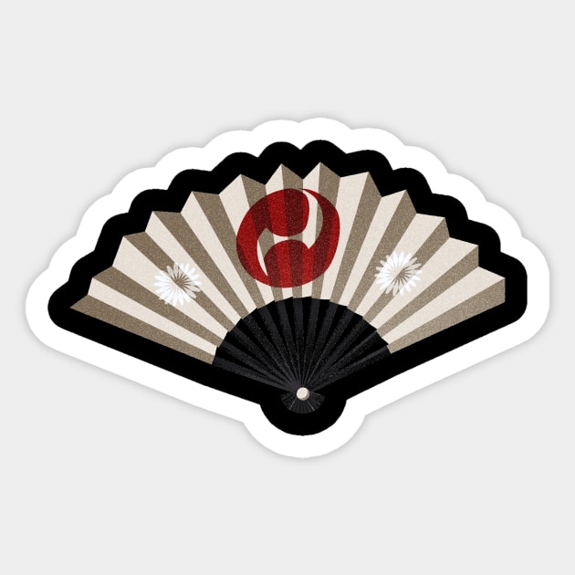 Fan 扇子 - Fan - Sticker | TeePublic