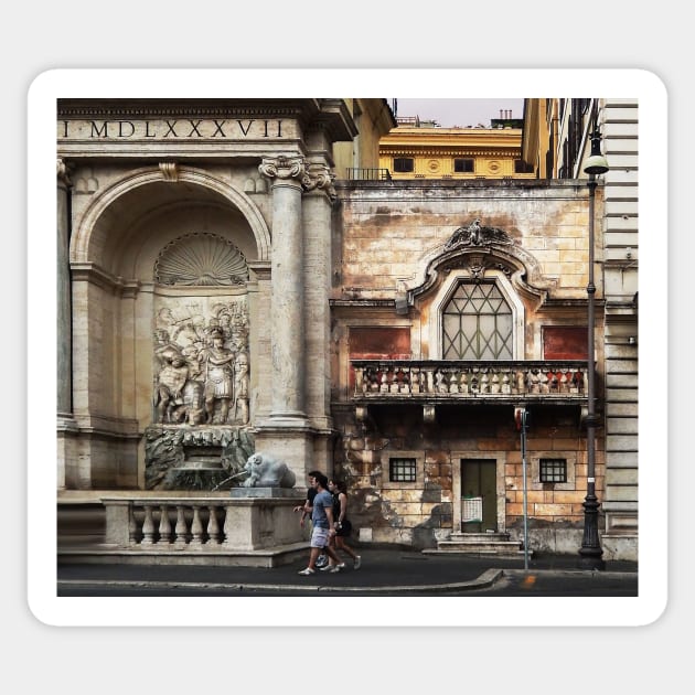 Building Facades, Rome - Architecture - Sticker | TeePublic