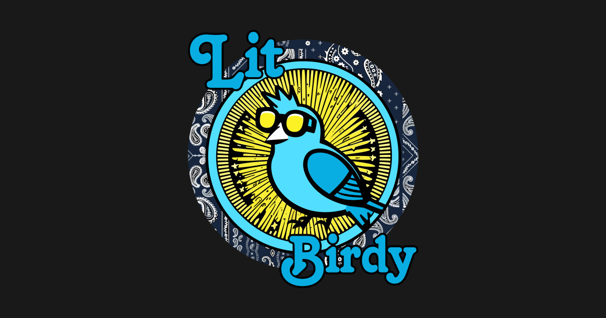 The Lit Birdy - Paisley Design - T-Shirt | TeePublic