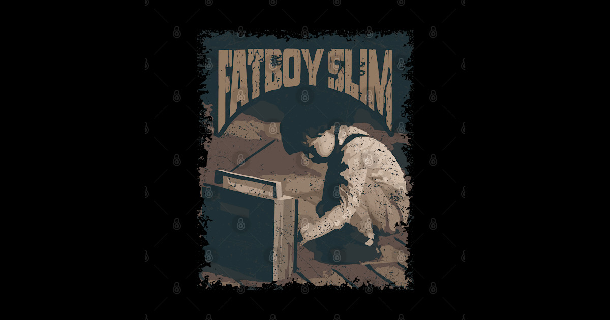 Fatboy Slim Vintage Radio - Musician - Sticker | TeePublic
