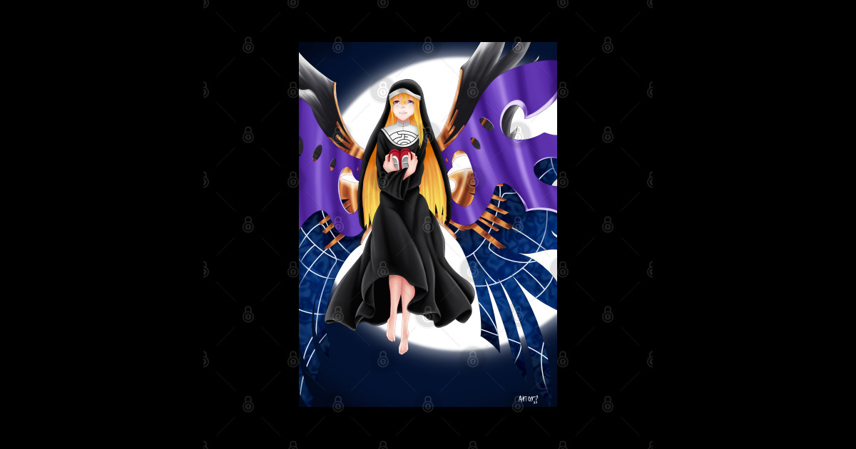 Chaos Angeloid Background - Anime And Manga - Sticker | TeePublic