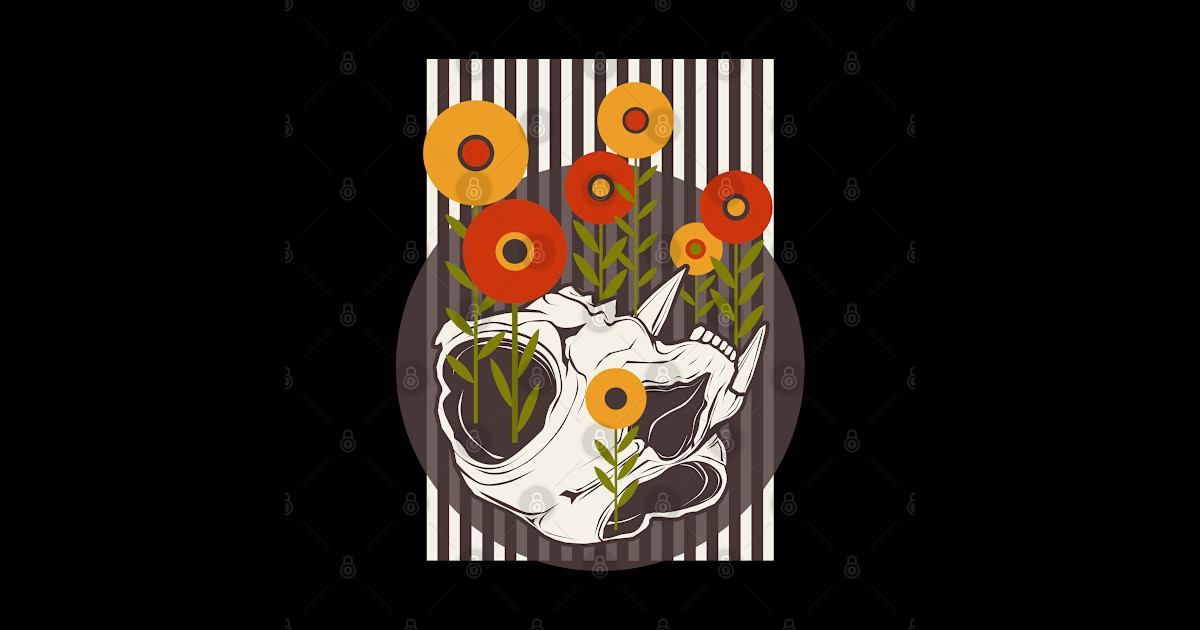 Goodbye Kitty! - Cat Skull - Sticker | TeePublic