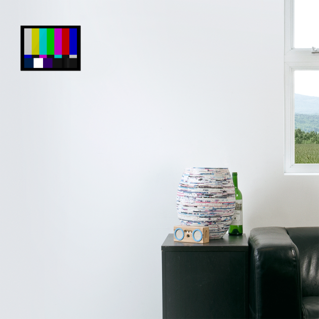 Vintage TV Color Bars Test Pattern - Color Bars - Posters and Art ...