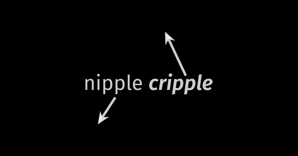 Nipple, Cripple! - Disability - Sticker | TeePublic