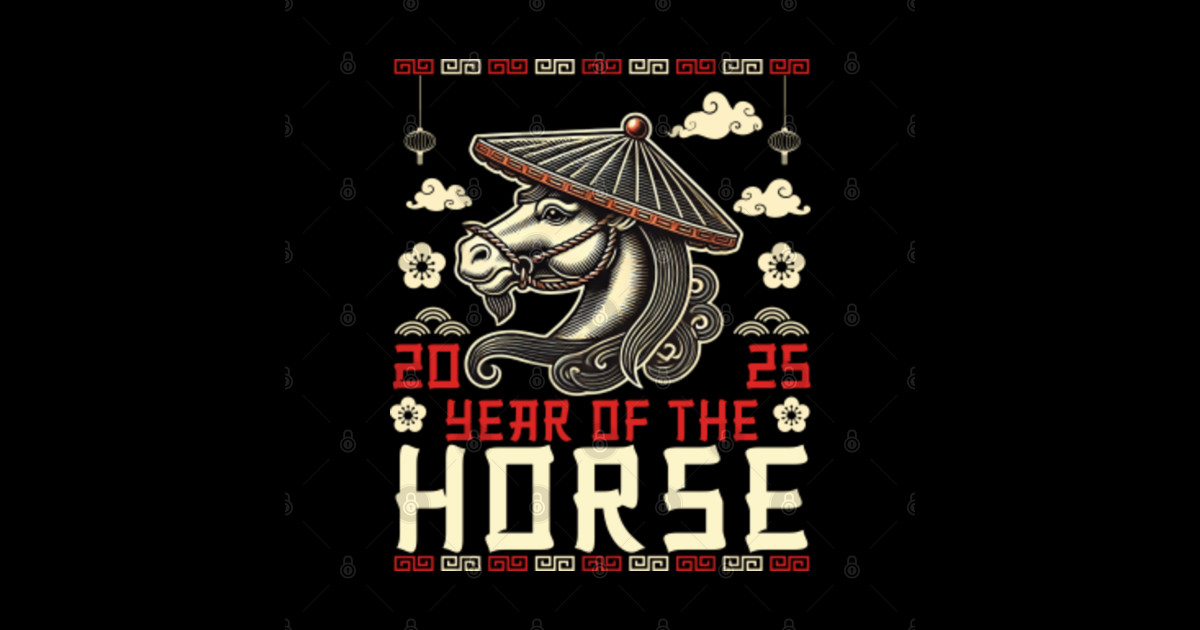 Year of the Horse 2026 Lunar New Year Celebration Design - Year Of The ...