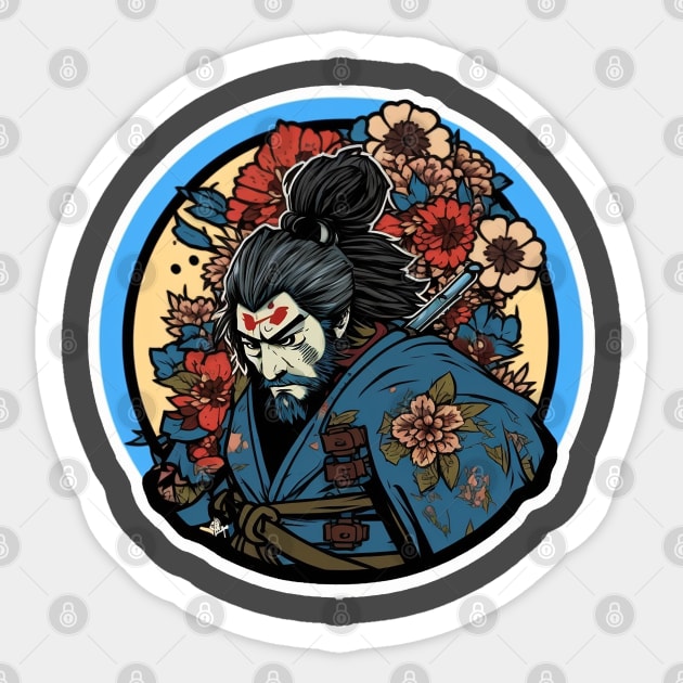 Samurai Warrior Design - Samurai Warrior Ronin Japanese - Sticker ...