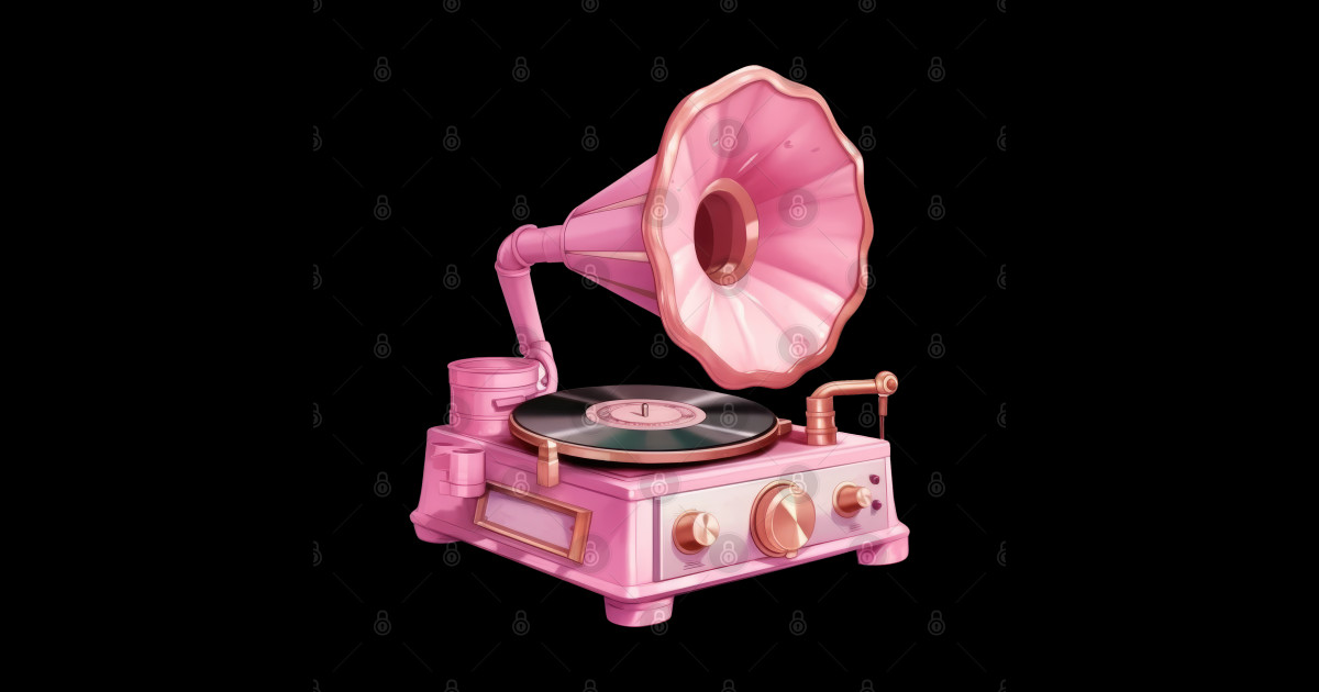 Pink Classical Music Player - Pink - Sticker | TeePublic