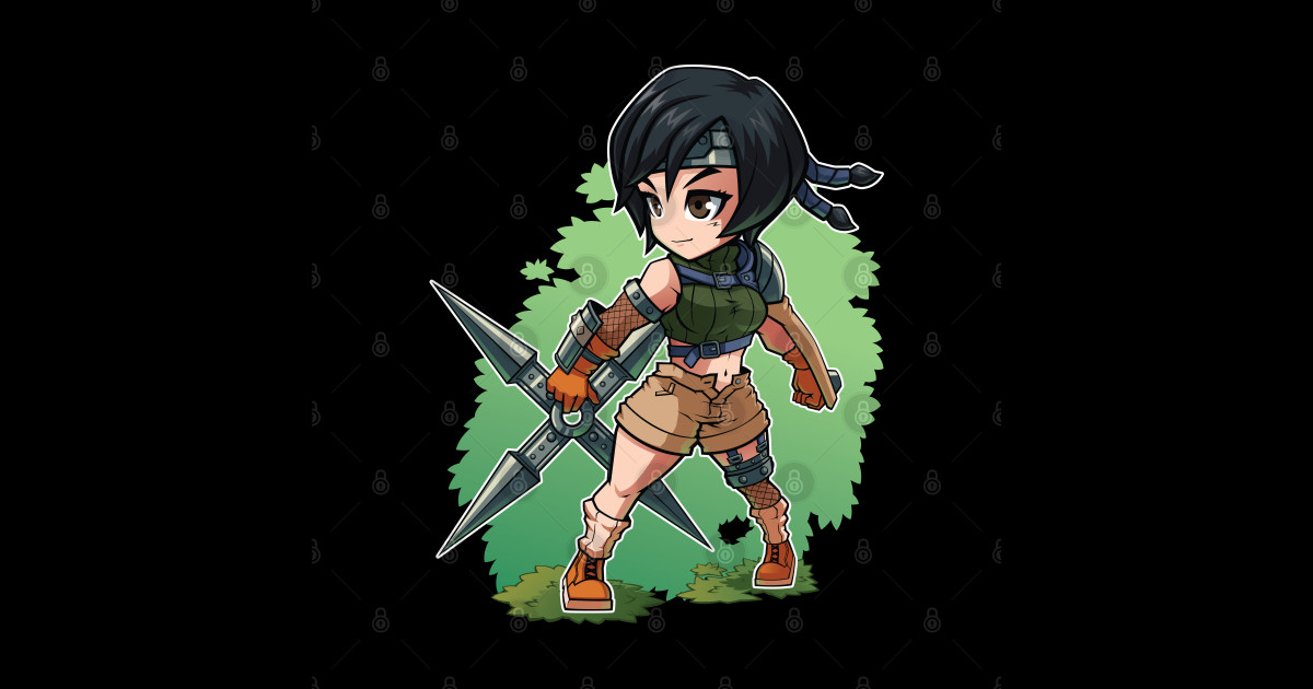 Yuffie Chibi - Yuffie Kisaragi - Sticker | TeePublic