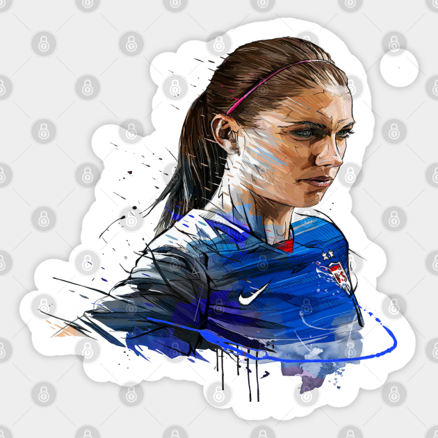 Illustration Alex Morgan - Alex Morgan - Sticker | TeePublic