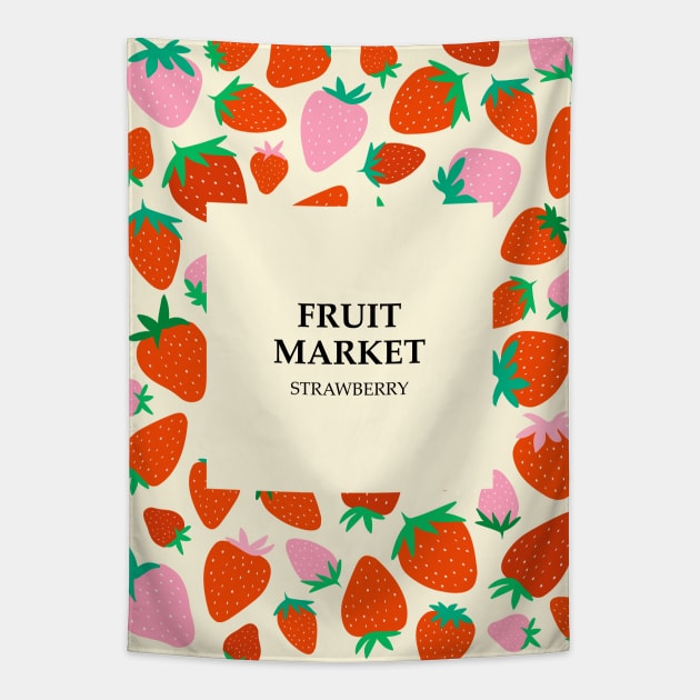 Fruit market print, Strawberry, Posters aesthetic, Fruit art ...